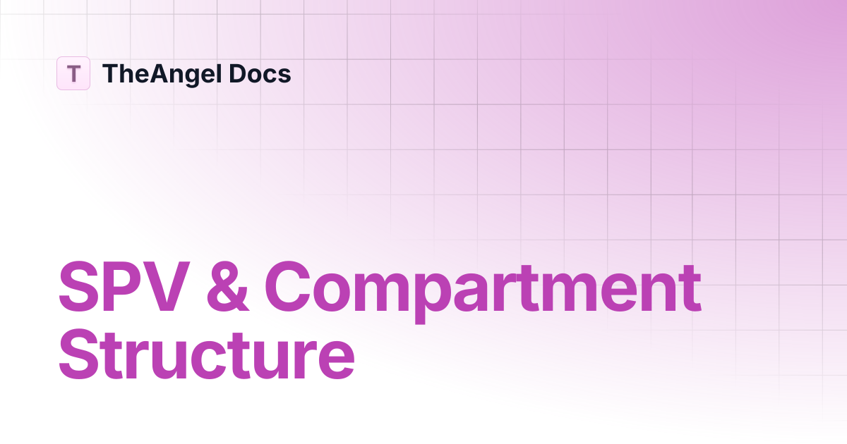 SPV & Compartment Structure | TheAngel Docs